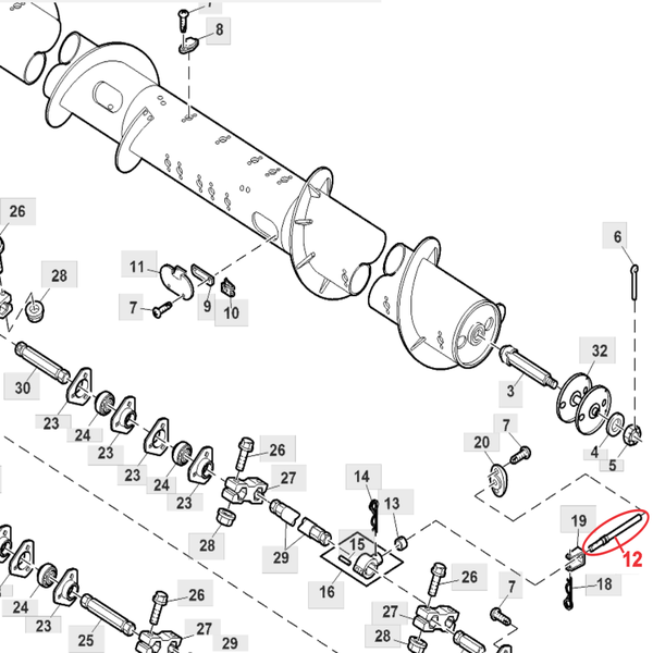 Dedo Retrátil Para Colheitadeiras John Deere Código H169914