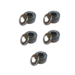 Kit Com 5 Rolamentos Modelo F110390 Com Defletor Medidas 20x47x25 Marca OBM